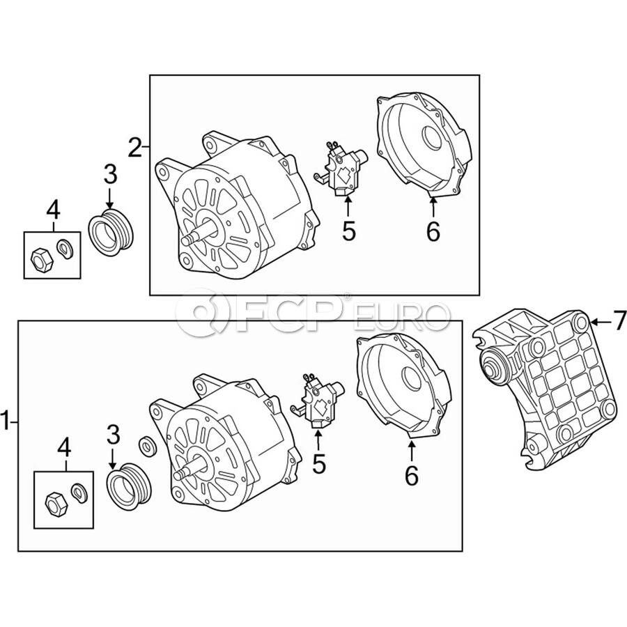 Audi VW Alternator Pulley - Genuine Audi VW 059903119H | FCP Euro