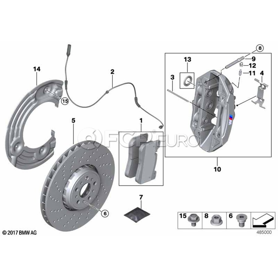BMW Disc Brake Rotor - Genuine BMW 34107885488 | FCP Euro