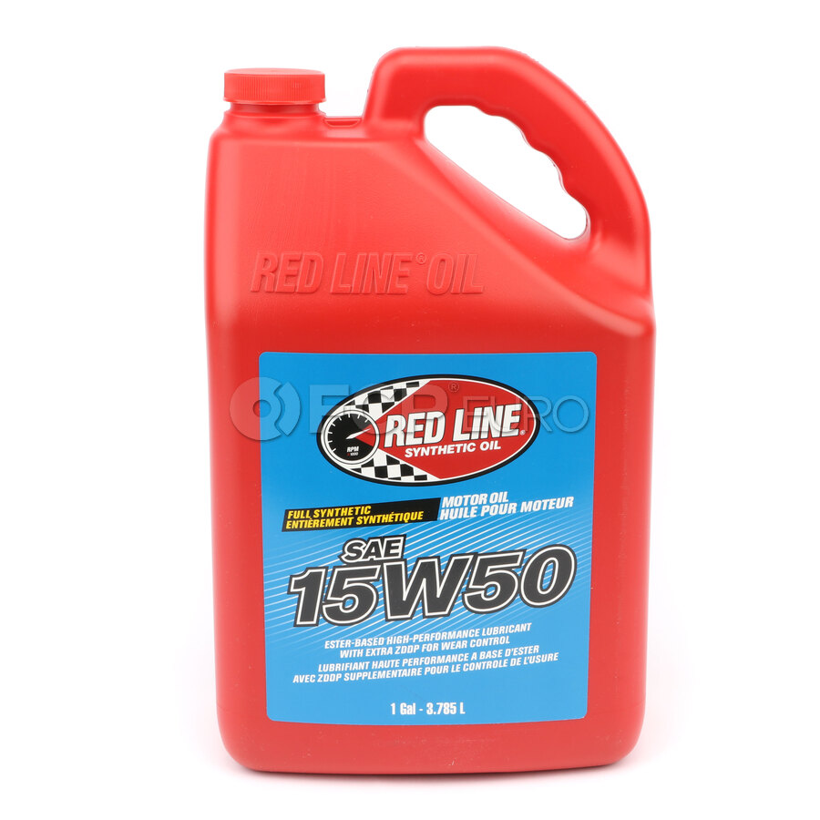 15W50 Fully Synthetic Engine Oil (1 Gallon) - Red Line 11505 | FCP Euro