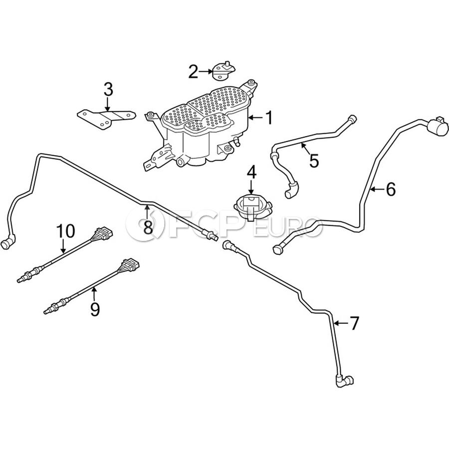 Audi Evaporative Emissions System Lines - Genuine Audi 4G0201997BD ...