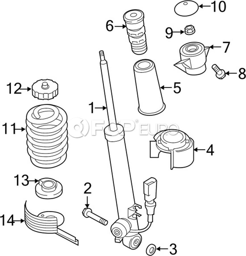 Audi Suspension Shock Absorber - Genuine Audi 4G5513035C | FCP Euro