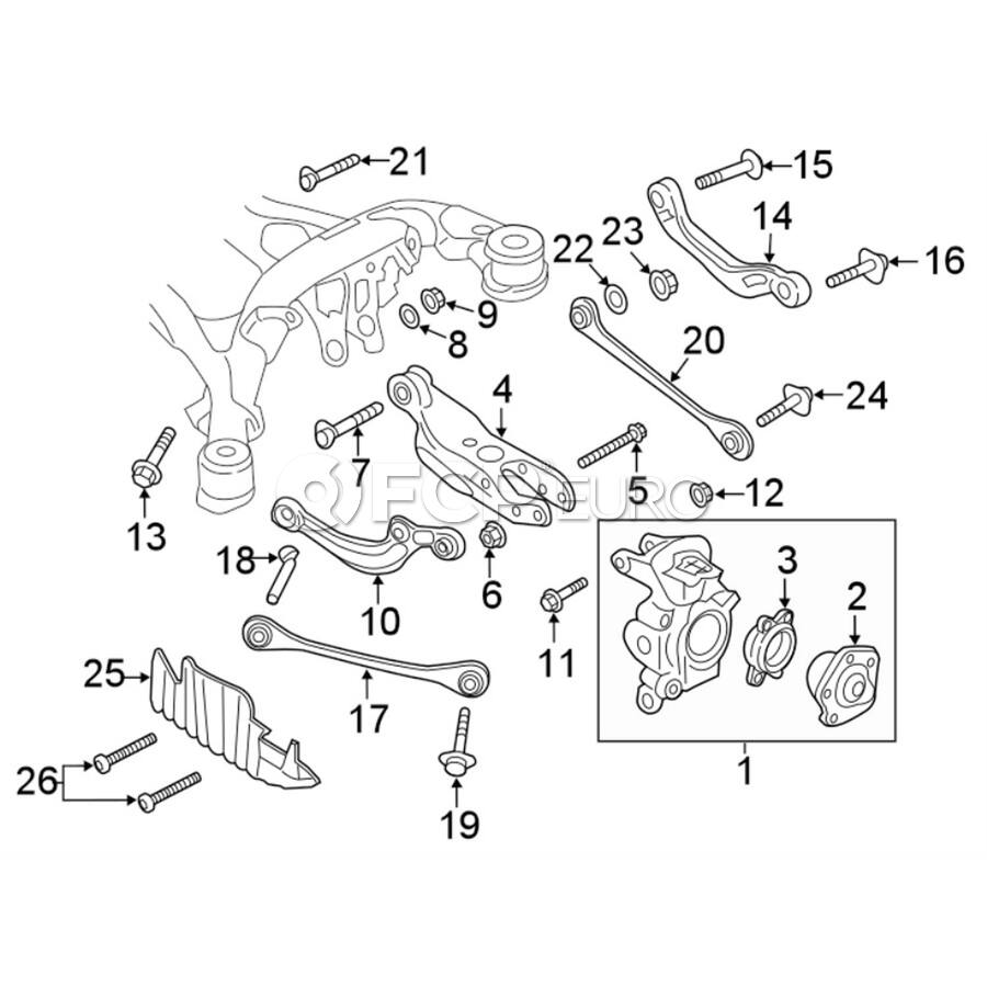 Audi Suspension Control Arm - Genuine Audi 4M0505311J | FCP Euro