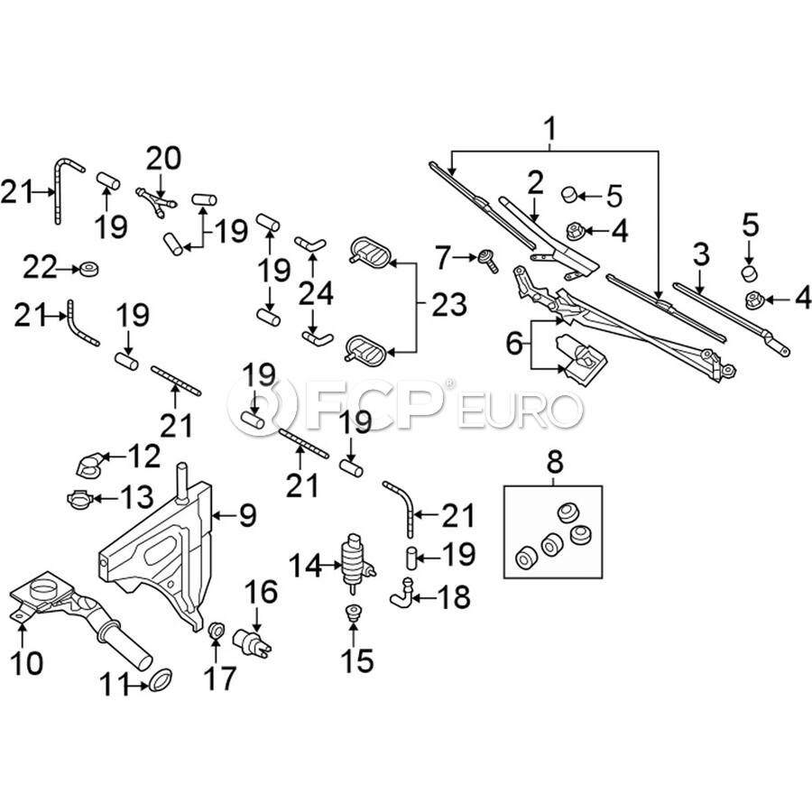 Audi Windshield Wiper Arm Cap - Genuine Audi 4N0955235 | FCP Euro