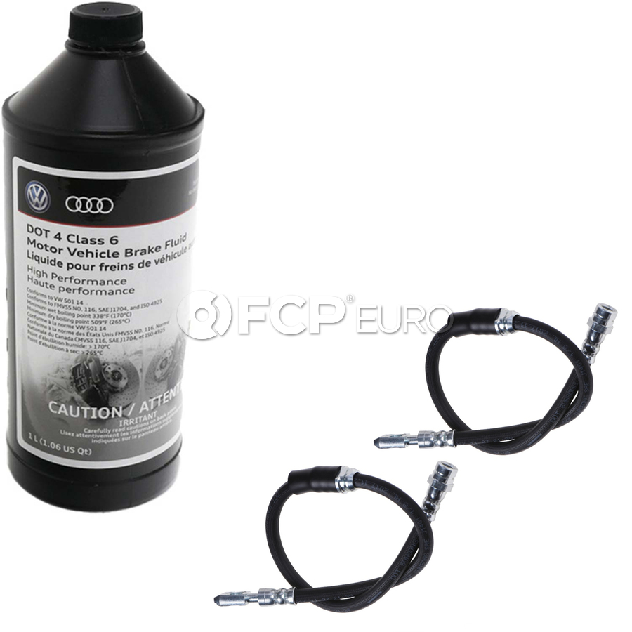 VW Brake Hose Kit - Genuine VW KIT-02750 | FCP Euro